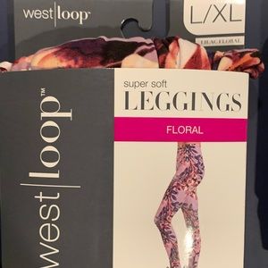 west loop | Pants & Jumpsuits | Lxl Floral Leggings | Poshmark
